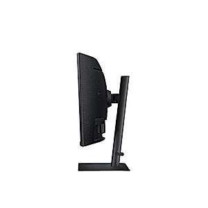 SAMSUNG 34” ViewFinity S65UA Series Ultrawide QHD Curved Monitor, HDR10, 100Hz, 350 nit, USB- C, Adjustable Stand, Intelligent Eye Care, LS34A650UBNXGO, Black