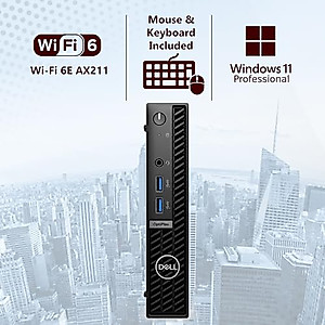Dell OptiPlex 7010 7000 MFF Intel i7-13700T 16 Core, 8GB RAM, 2TB NVMe, WiFi 6, Bluetooth, DisplayPort, Wired KB & Mouse, 3YR, W11P, Business Desktop