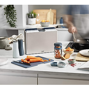 Joseph Joseph Milltop Non-Spill Salt & Pepper Mill Set-Editions (Sky), Regular