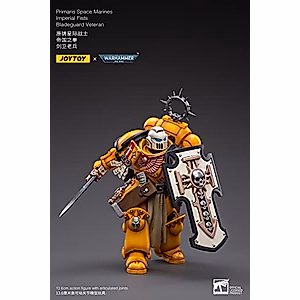 HUAXI DARK SOURCE(HAINAN)TECH JOYTOY WH 40K PRIMARIS Imperial FIST BLADEGUARD Vet 1/18 FIG