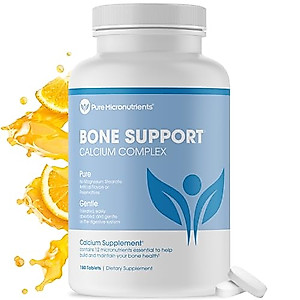 Calcium Supplement for Women & Men - Calcium Citrate & Hydroxyapatite 1000mg + Vitamin D3 K2 Magnesium Zinc & More for Complete Bone Health, 180 Tablets