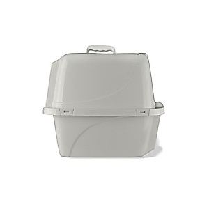 Van Ness Pets Odor Control Large Enclosed Cat Litter Box, Hooded, Pearl, CP6