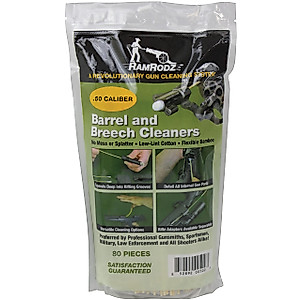 RamRodz Barrel and Breech Cleaners (75-Pack), .50-Caliber