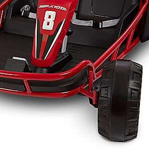 Radio Flyer Ultimate 24 Volt Electric Go-Kart for Kids Ages 3-8, 2-Seater, Red