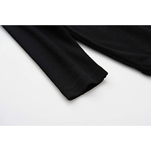 Teach Leanbh Infant Baby Polo Bodysuit Cotton Long Sleeve Pure Color Shirt 3-24 Months (12 Months, White)