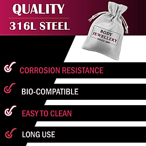 bodyjewellery 15/16 gauge 24mm Surgical Steel Flesh Tunnels Ear Plugs AFUT Ear Stretching 2Pcs