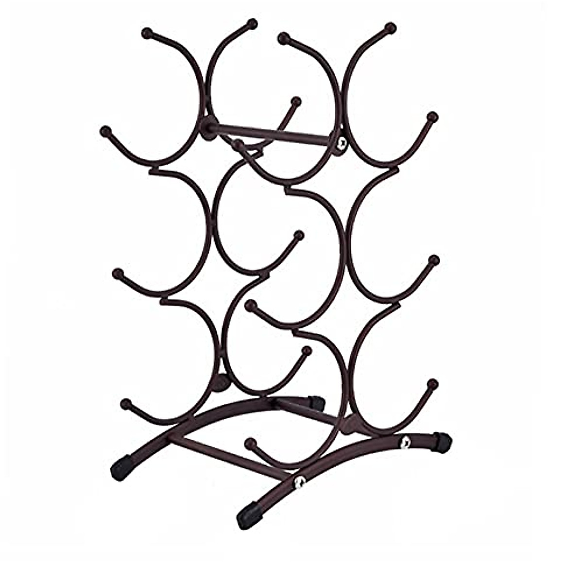 Fadak Wine Rack Vertical Wine Rack Desktop Wooden Bottle Rack for 6 Bottles of Wine, Wine Shelf for Home Decor and Kitchen Storage Rack, Bar, Wine Cellar, Cabinet, Pantry