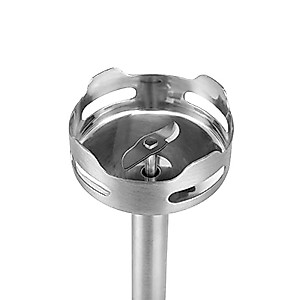 Holstein Housewares Immersion Hand Blender, Black/Stainless Steel - Easy to Mixes Soups, Batters, Drinks, and More