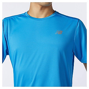 New Balance Men's Accelerate Short Sleeve 20, Black, Large