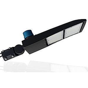 480vac - 40,000 Lumen NextGen II Series 300 Watt Parking Lot Light – Slip Fit Mount - with Photocell– 5000k - Black Housing - 480 Volt