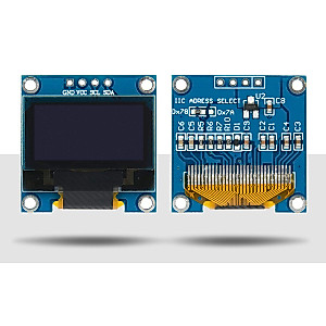4pcs I2C OLED 0.96 Inch OLED Display Module IIC SSD1306 128 * 64 LCD White with Du-pont Wire 40-Pin Female to Female for Ar duino UNO R3 51 Series STM32