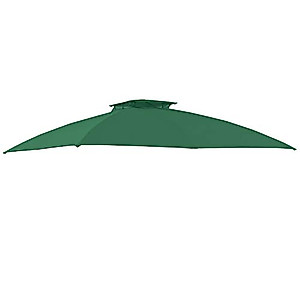 Garden Winds Replacement Canopy Top Cover for Broyhill Eagle Brooke Ashford Asheville Gazebo - Riplock 350 - Green - Will FIT These Models ONLY: A101007600, A101007603, A101007604