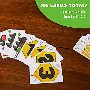 Red Light, Green Light, 1-2-3 - Card Game for Ages 5 and Up