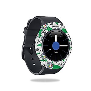 MightySkins Skin Compatible with Samsung Gear S2 3G - Retro Controllers 1 | Protective, Durable, and Unique Vinyl Decal wrap Cover | Easy to Apply, Remove, and Change Styles | Made in The USA