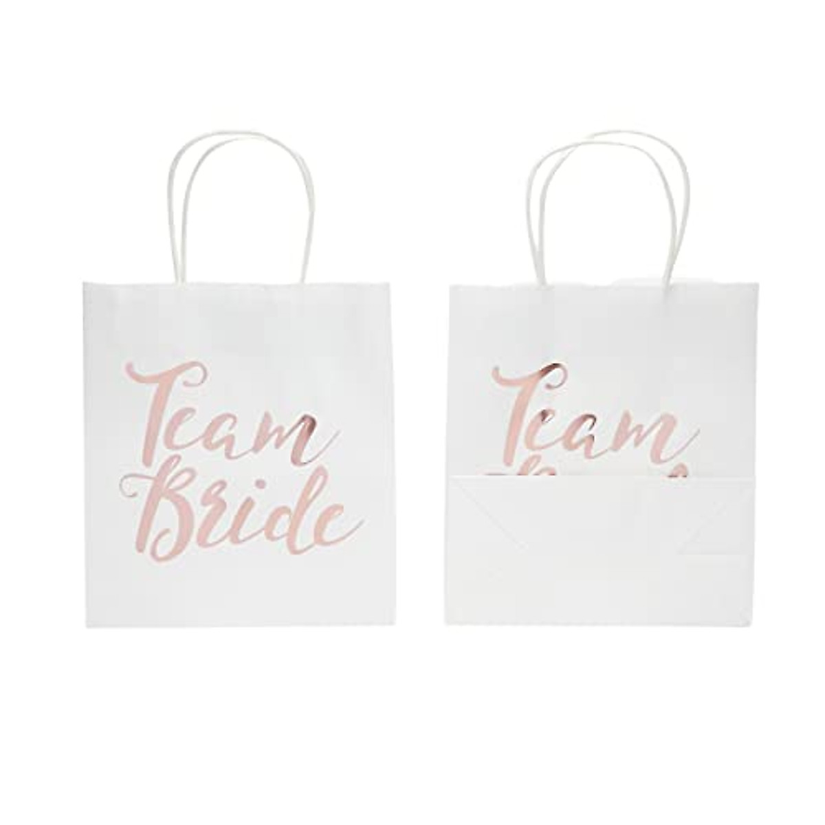 BLUE PANDA Team Bride Gift Bags for Bridesmaid Proposal, Bridal Shower Party Favors (15 Pack)