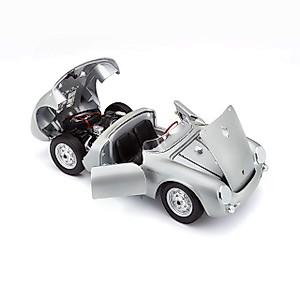 Maisto 1:18 Scale Porsche 550A Spyder Diecast Vehicle, Silver