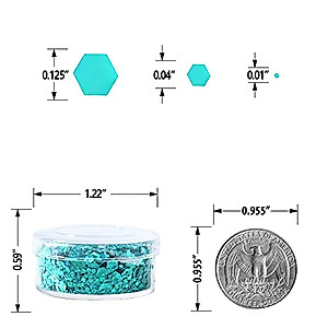 Holographic Chunky Glitter, Set of 12, Licool Craft Glitter for Resin Art Crafts, Cosmetic Glitter for Nail Body Face Eye, Epoxy Resin Glitter Sequin Flake Sparkle for Slime Tumbler Jewelry Making