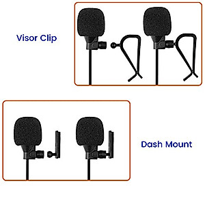 Car Microphone 3.5mm, Car Radio Mic Replacement for Pioneer Kenwood Boss JVC Sony Jensen Alpine Bluetooth Stereo Vehicle Head Unit Enabled Audio GPS DVD - External Hands Free Assembly Mike