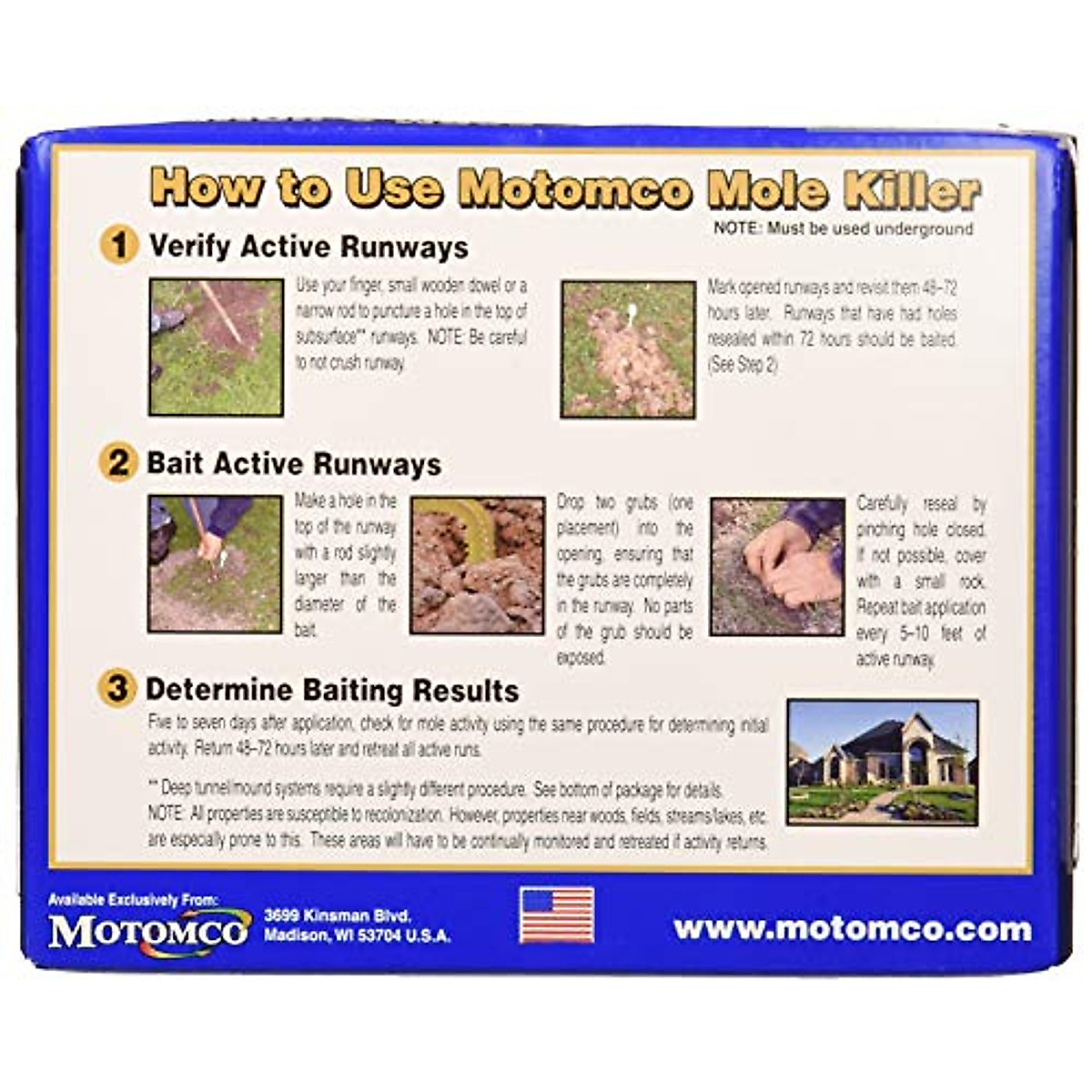 Motomco Plac Mole Killer Grub Formula (8 Placements)