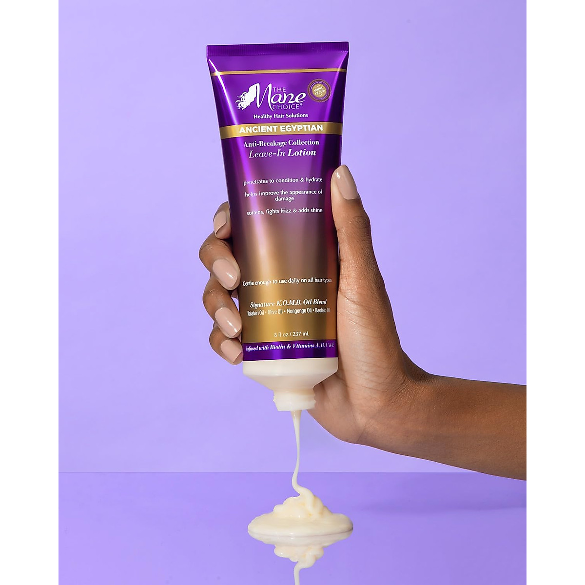 The Mane Choice Ancient Egyptian Anti-Breakage and Repair Antidote Leave In Conditioner, Conditioning & Moisturizing Lotion for Hair Shine & Frizz Control, Nourishes Dry, Brittle Hair, 8 Oz