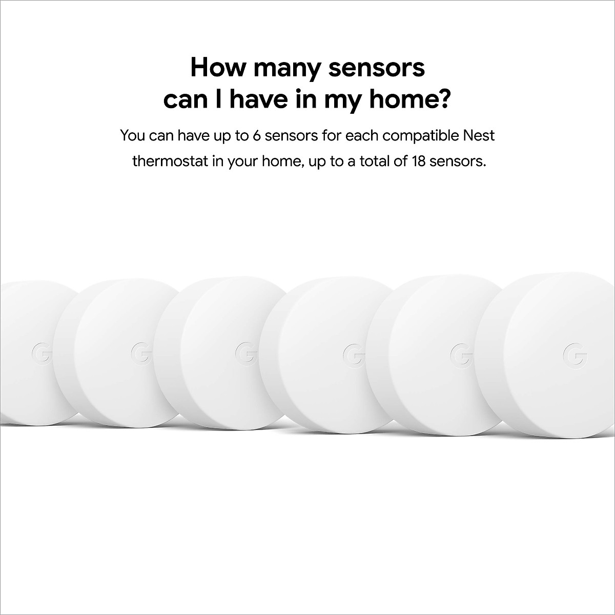 Google Nest Temperature Sensor 3 Count Pack - Nest Thermostat Sensor - Nest Sensor That Works with Nest Learning Thermostat and Nest Thermostat E - Smart Home