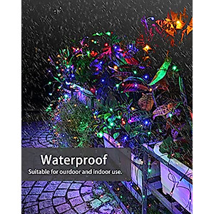 Flacchi Multicolor Net Lights, 6 ft x 4 ft 160 LED 8 Modes Low Voltage Mesh Net Lights Connectable Green Wire String Lights for Christmas Trees, Bushes, Wedding, Garden, Xmas Outdoor Decorations