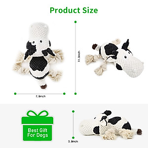 YYDSFEIOU Stuffed Dog Toys for Medium Dogs, Interactive Squeaky Dog Toys Chew Toy Durable Plush Dog Toys for Boredom and Stimulating Puppy Toys Pet Toys with Crinkle Paper for Small Medium Large Dogs