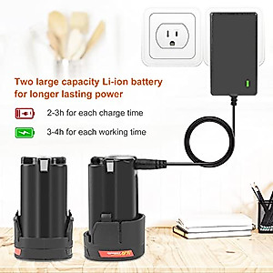 Professional Cordless Electric Pruning Shears, Backup Rechargeable 2.5Ah Lithium Battery×2 Powered Tree Branch Pruner, 30MM (1.2 Inch) Cutting Diameter