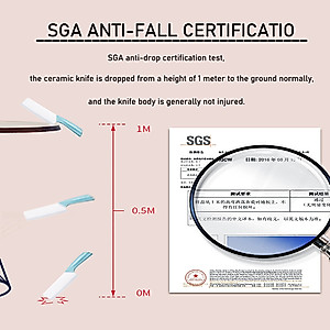 UDODEY Ceramic Knife 6-Inch Fruit Knives 6 inch Sturdy durable sharp Vegetable Cleavers Blue kitchenware