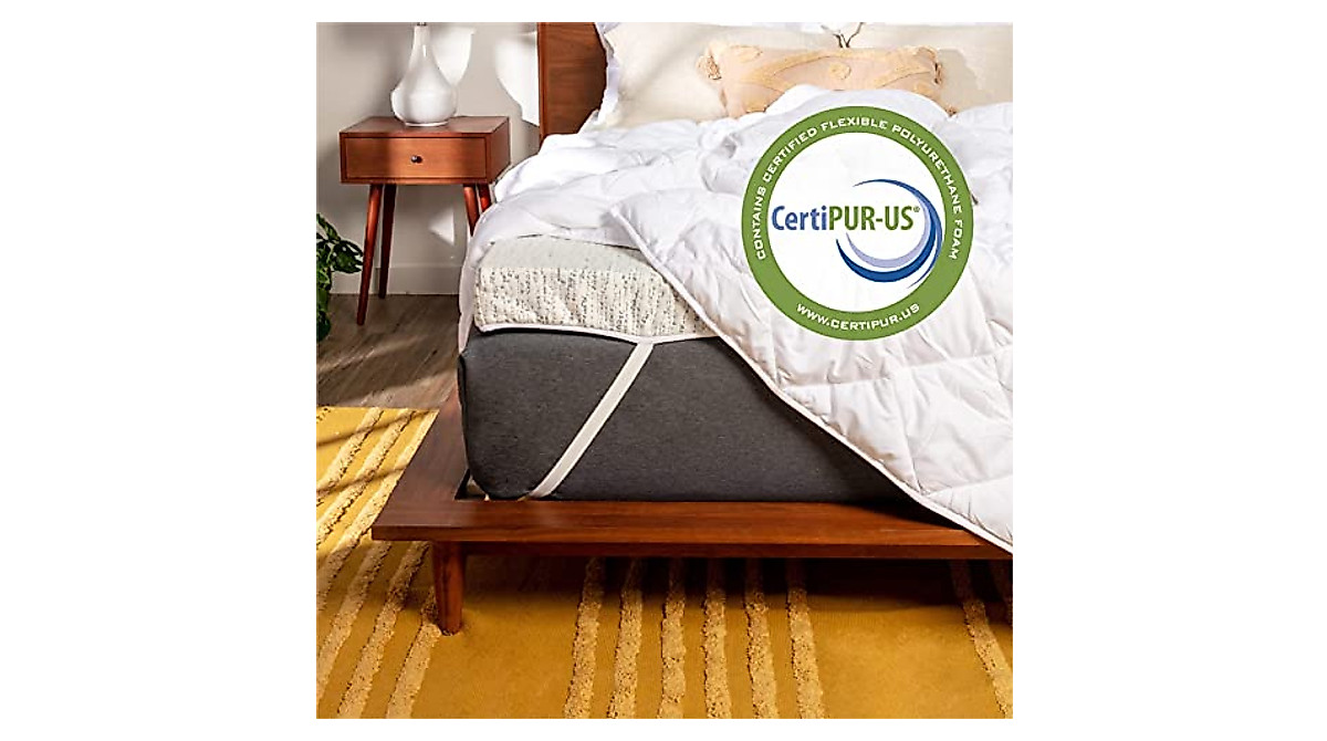 ViscoSoft 3 Inch Memory Foam Mattress Topper Queen - Support & Cool Sleep