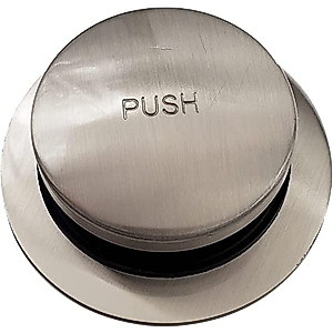 Westbrass 593244-20 White 1-1/2" Tubular Tip Toe Bath Waste Drain Kit, Stainless Steel