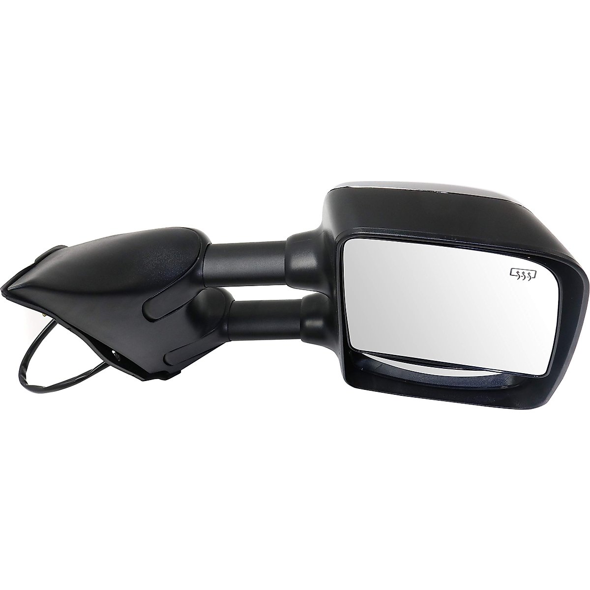 Kool Vue Passenger Side Power Heated Towing Mirror for Nissan Titan 2004-2015 With Memory Chrome With Towing Package