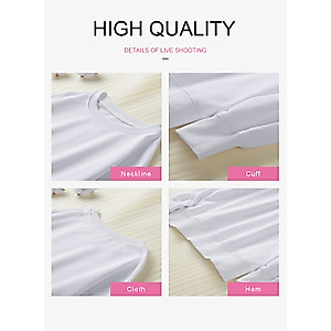 Dokotoo Womens Ladies Plus Size Cotton Basic Oversized Crewneck Long Tunic Sweatshirts for Women Long Sleeve Comfy Cozy Winter Fleece Pullover 2023 Fall Tops Casual Loose Fit Tees Shirts White M