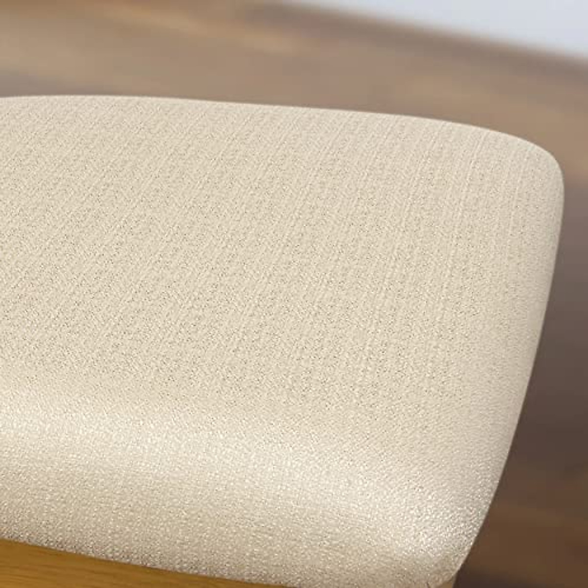 East West Furniture NDVA3-OAK-C 3 Piece Dining Room Furniture Set Contains a Rectangle Kitchen Table with Dropleaf and 2 Linen Fabric Upholstered Dining Chairs, 30x48 Inch, Oak