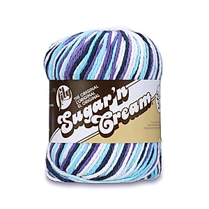 Lily Sugar 'n Cream Yarn - 100% Cotton - Assortment (Purple Pop)
