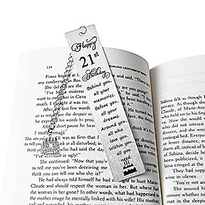Bookmarks Birthday Gifts Inspirational Bookmarks 21st Birthday Gifts for Women Men Motivational Bookmark Book Page Markers Birthday Presents Behind You All Your Memories (21st)