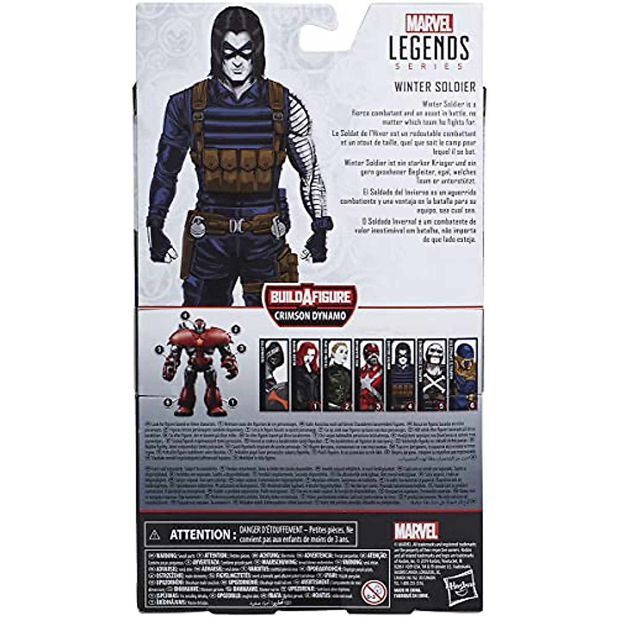 Marvel Hasbro Black Widow Legends Series 6-inch Collectible Winter Soldier Action Figure Toy, Premium Design, 2 Accessories, Ages 4 and Up