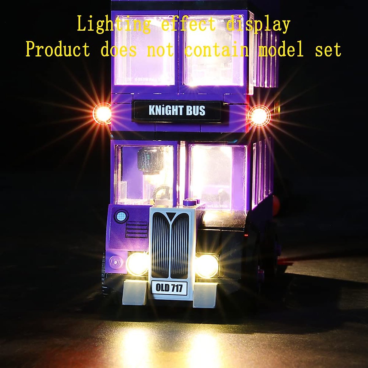 GEAMENT LED Light Kit Compatible with The Knight Bus - Lighting Set for 75957 Building Model (Model Set Not Included)