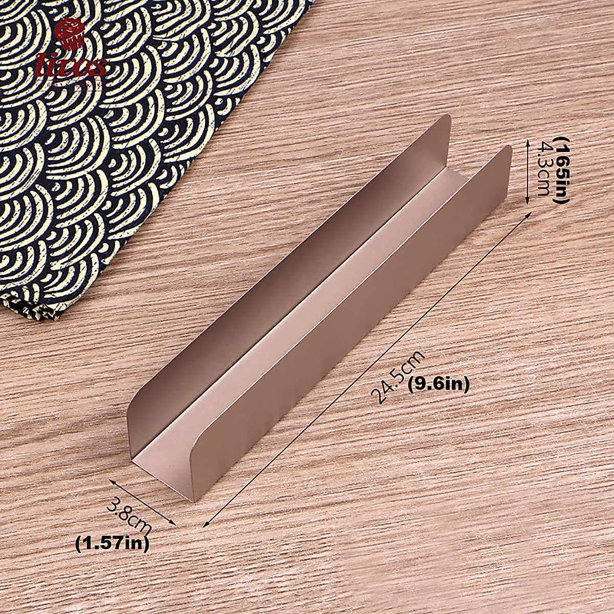 Dadamong 2Pcs U-Shape Non-stick Biscuit Cake Bread Mold Baguette Toast Mould, Carbon Steel Rectangle Cake Pan Cranberry Cookies Molds for Kitchen Baking (Champagne)