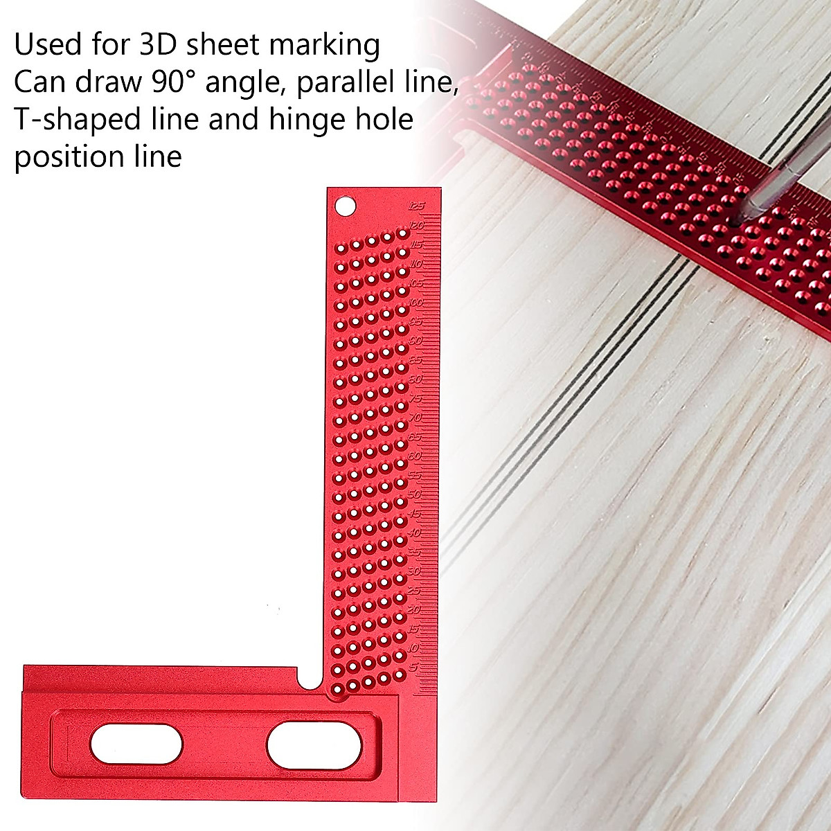L Square Ruler, Clear Accurate Right Angle Positioning Ruler Right Angle Ruler Framing Ruler 90° for Carpenter for The 3D Sheet
