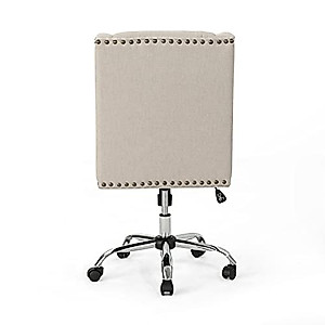 Great Deal Furniture Quentin Home Office Fabric Desk Chair, Wheat