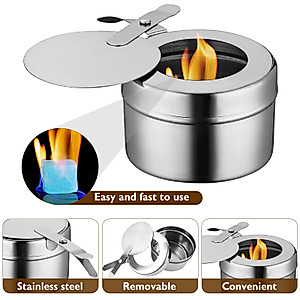 DOITOOL Buffet Food Warmer Chafing Fuel Holder Chafer Wick Fuel Holder Buffet Warmer Warming Trays for Chafing Fuel Chafers And Buffet Warmers Parties Supplies