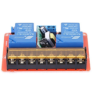 AC100V-250V 30A High Power 2-Channel Relay High Current DC5V High-Low Level Trigger Switch Module for
