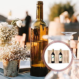 Cabilock 6pcs Bottle Holders Pulp Carafe Cover Table Protector Organizer Red Bottled for Water Beer Mat Stand Decorative Holder Display Top Desktop Simple Can Ing Protective Drink Wine