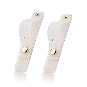 Removable and Reusable Cell Phone Grip Strap, Yetaida Telescopic Finger Kickstand Bracket Universal Silicone Phone Holder Stand and Portable Finger Loop for Most Smartphones Case (White)