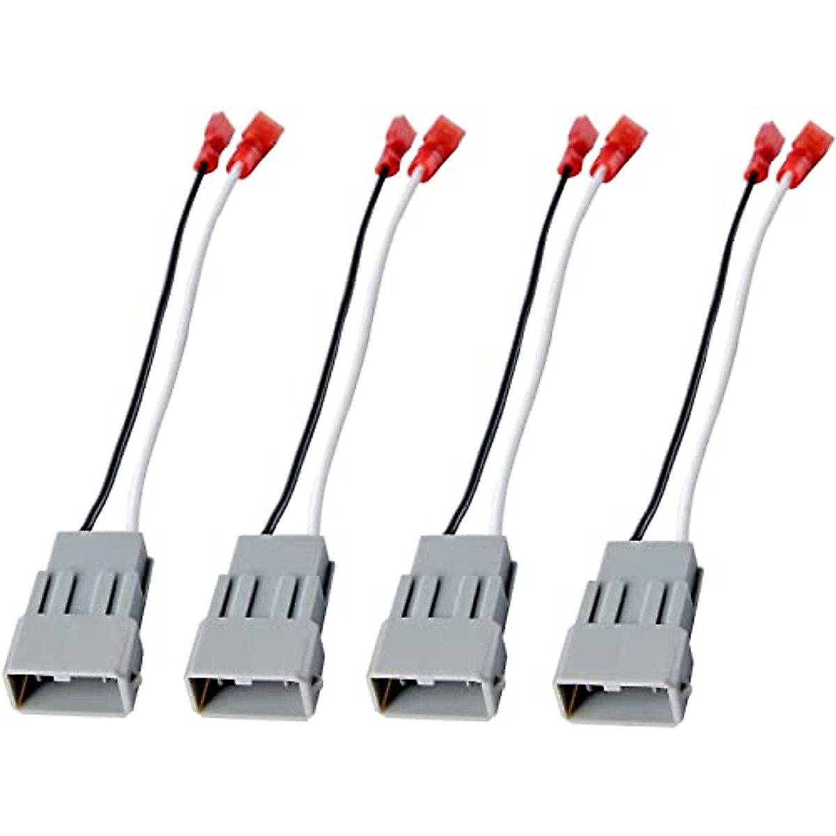 QTTECH 72-7800 2 Pack Car Speaker Connector Harnesses and Wire Harness Tape for with 1990-Up Honda and Vehicles
