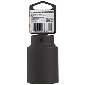 DEWALT Deep Impact Socket, SAE, 1/2-Inch Drive, 1-1/2-Inch, 6-Point (DWMT74657OSP)