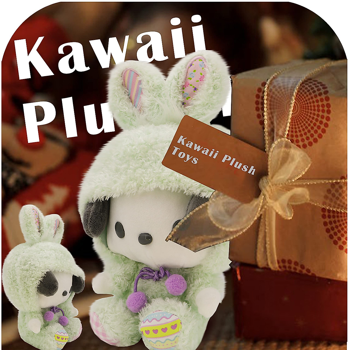 COAQAC Kawaii Cartoon Bunny Cross-Dressing Series Plush,Rabbit Stuffed Cute Soft Doll Toys, Plush Pillow Stuffed Animals Toy Birthday Gifts for Girls Kids