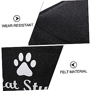 SECFOU Pet Cloth Storage Box Dog Storage Bin cat bin cubby Cubes Pet Toys Basket storage bins for clothes Pet Clothes Dog Toys Storage Bin cat toy cat basket square office wooden handle