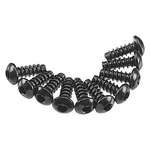Axial Hex Tap Button Head M3x8mm Black (10), AXIC0120